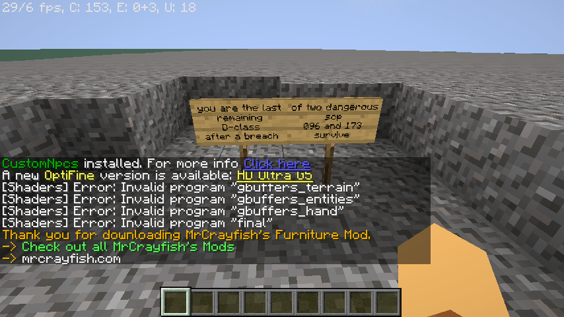 scp lockdown survival Minecraft Map