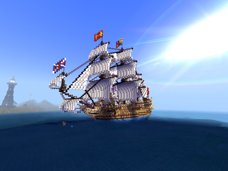 HMS ROYAL CHARLES 1655 Minecraft Map