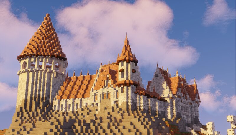 more castle progress Minecraft Map