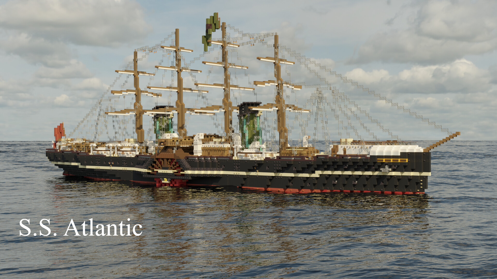 SS ATLANTIC (1850) [FULL INTERIOR] Minecraft Map