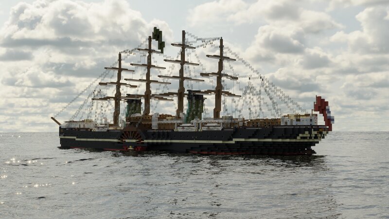 SS ATLANTIC (1850) [FULL INTERIOR] Minecraft Map