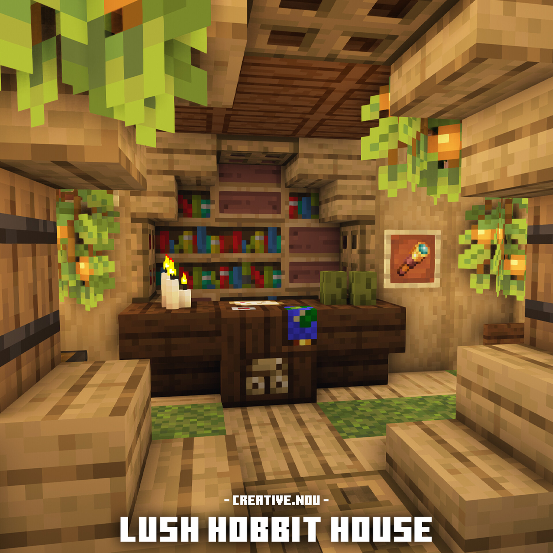 Lush Hobbit House Minecraft Map