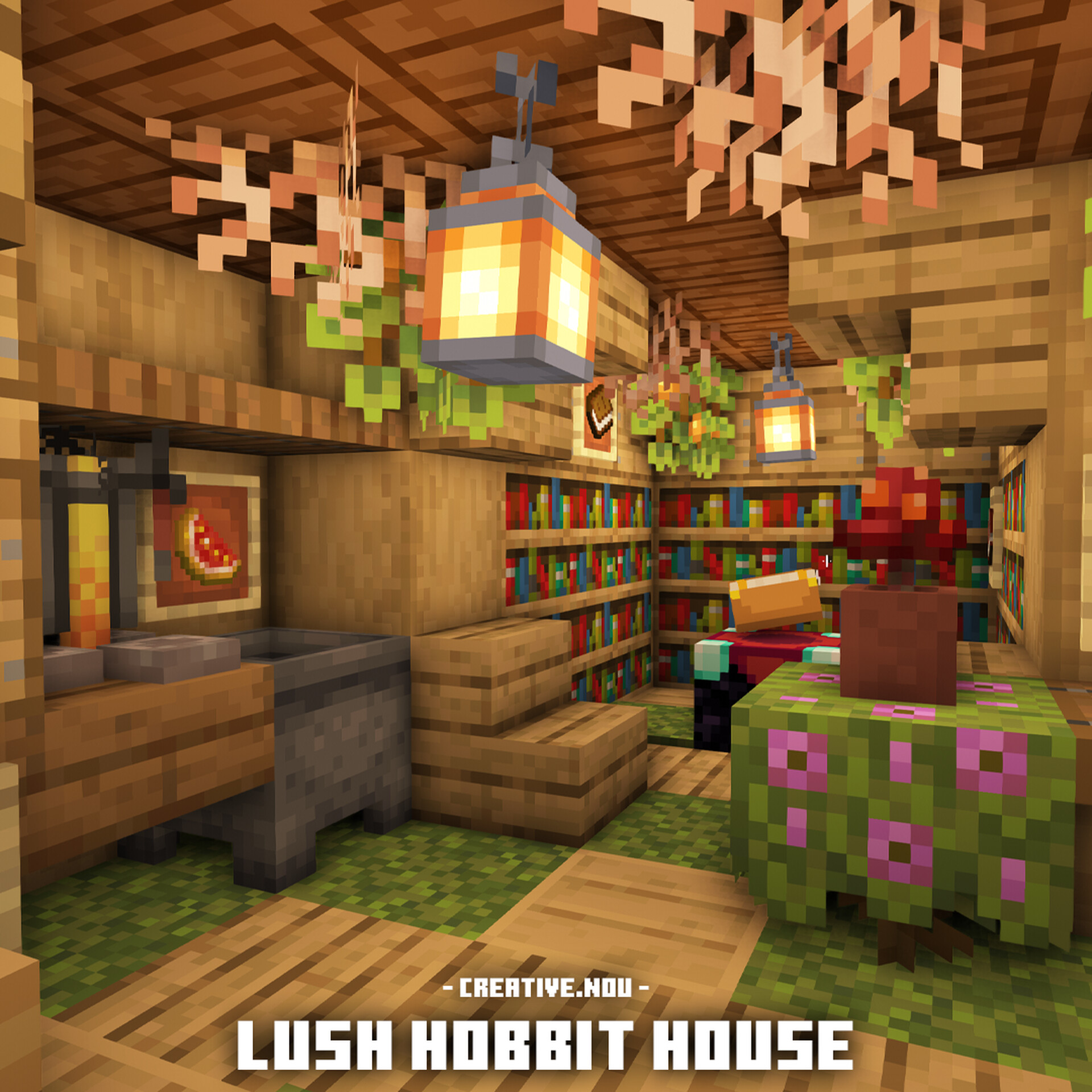 Lush Hobbit House Minecraft Map