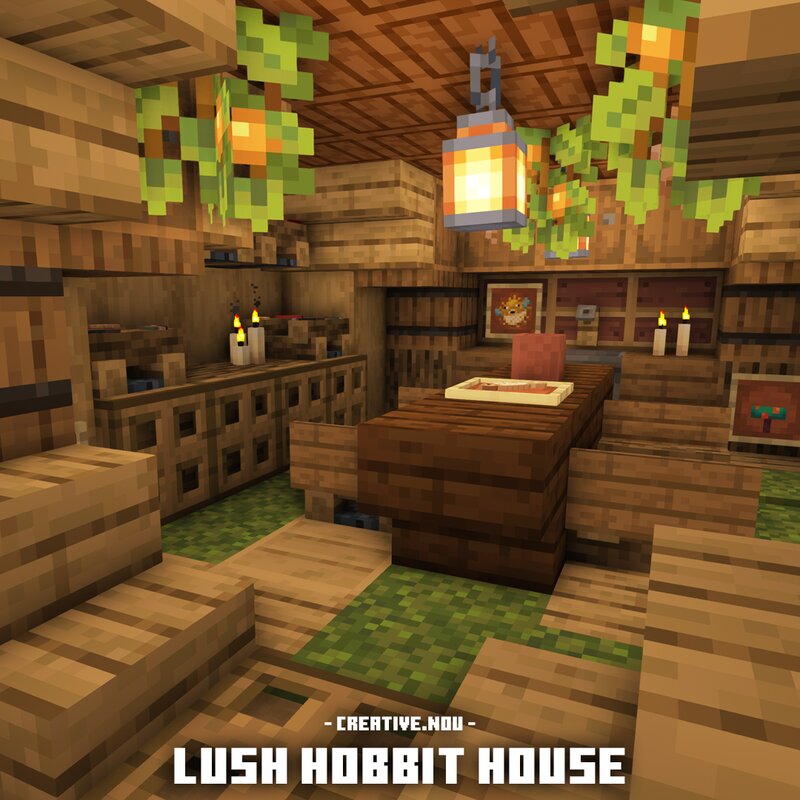 Lush Hobbit House Minecraft Map