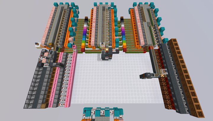 Super Flat Minecart Station Minecraft Map