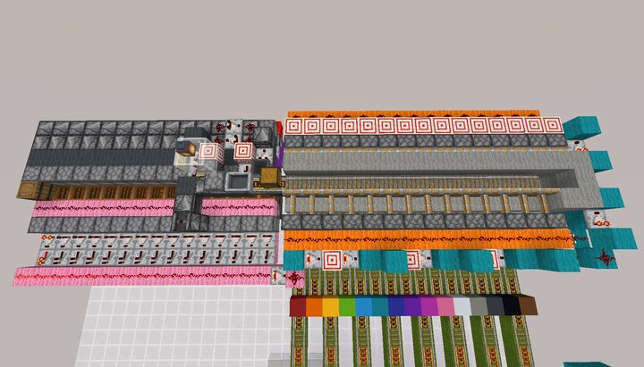 Super Flat Minecart Station Minecraft Map