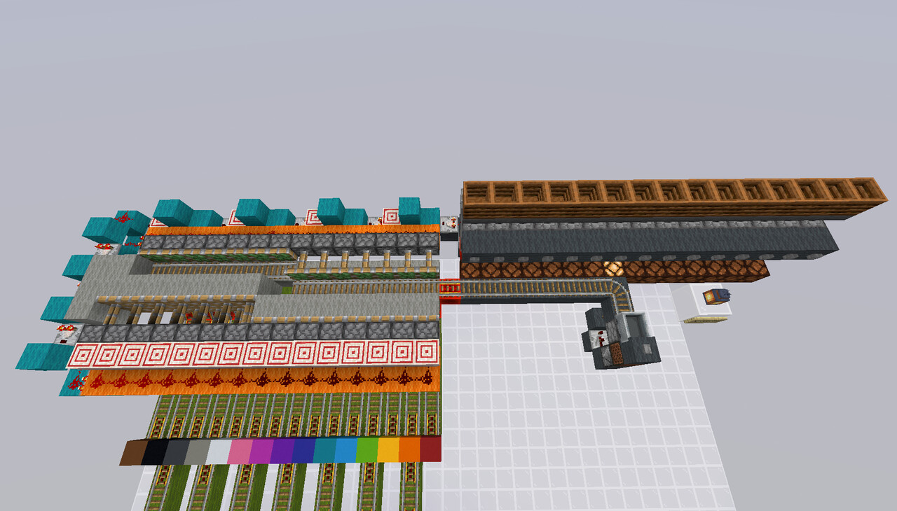 Super Flat Minecart Station Minecraft Map