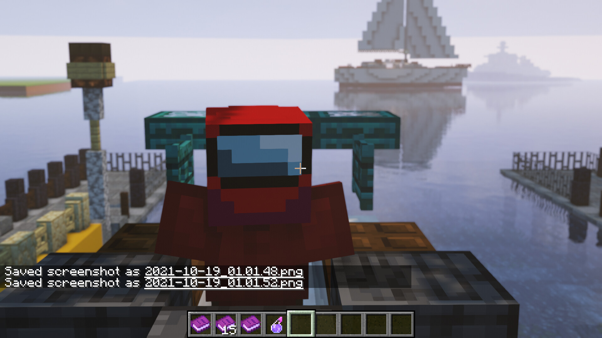Among us imposter boat Minecraft Map
