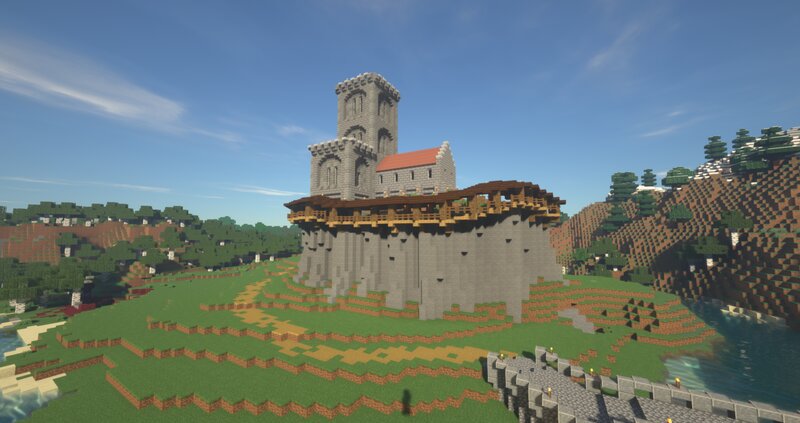 Little fort build in survival Minecraft Map