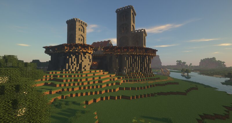 Little fort build in survival Minecraft Map