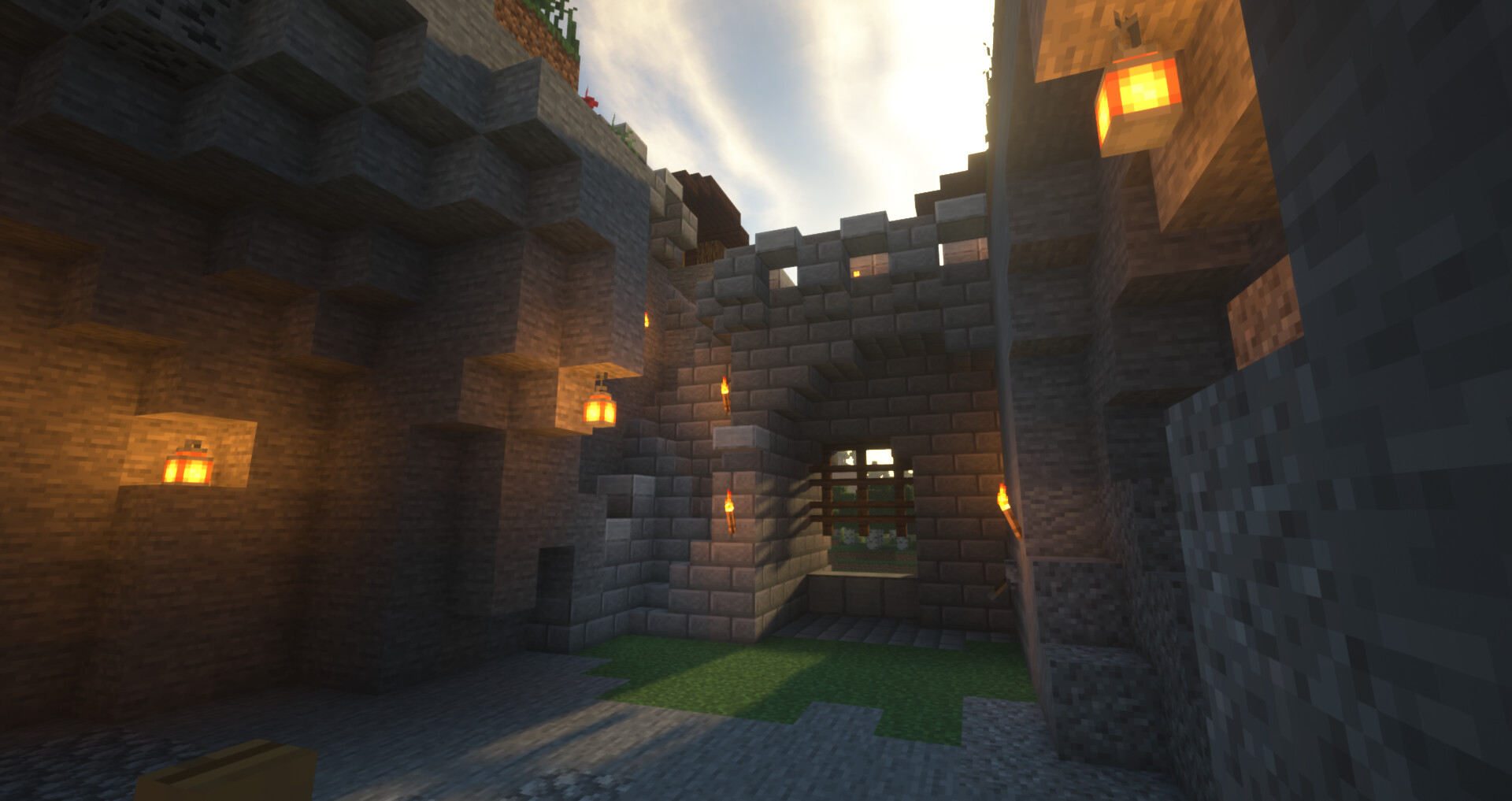 Little fort build in survival Minecraft Map