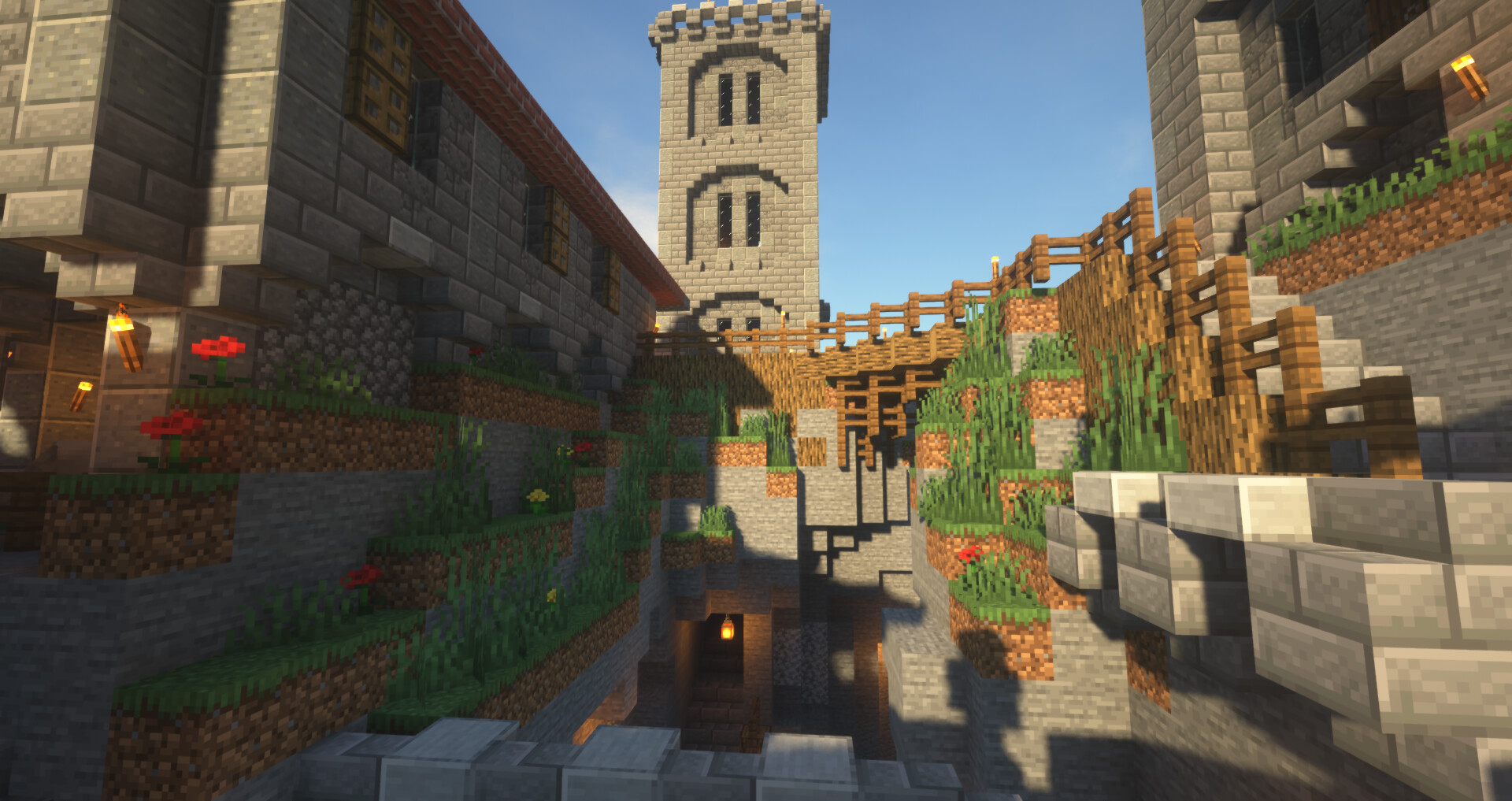 Little fort build in survival Minecraft Map