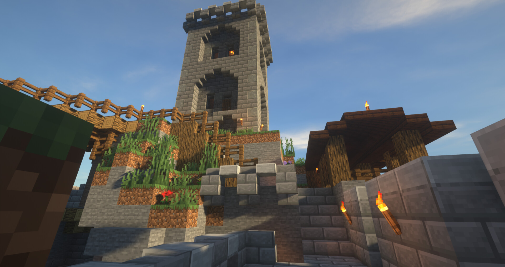 Little fort build in survival Minecraft Map