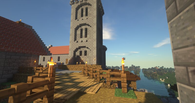 Little fort build in survival Minecraft Map