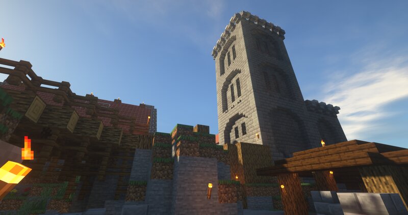 Little fort build in survival Minecraft Map