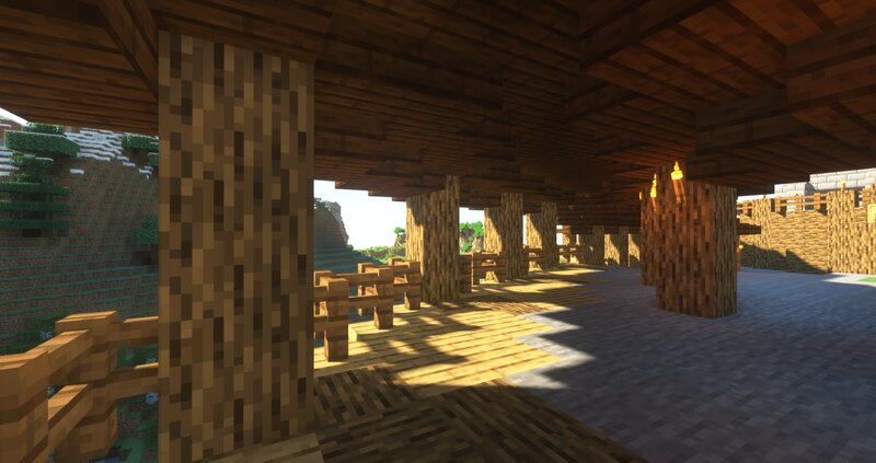 Little fort build in survival Minecraft Map