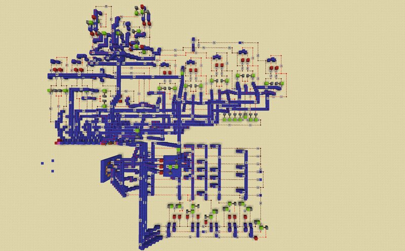 iCreeper 1 | 2 bit adder computer Minecraft Map
