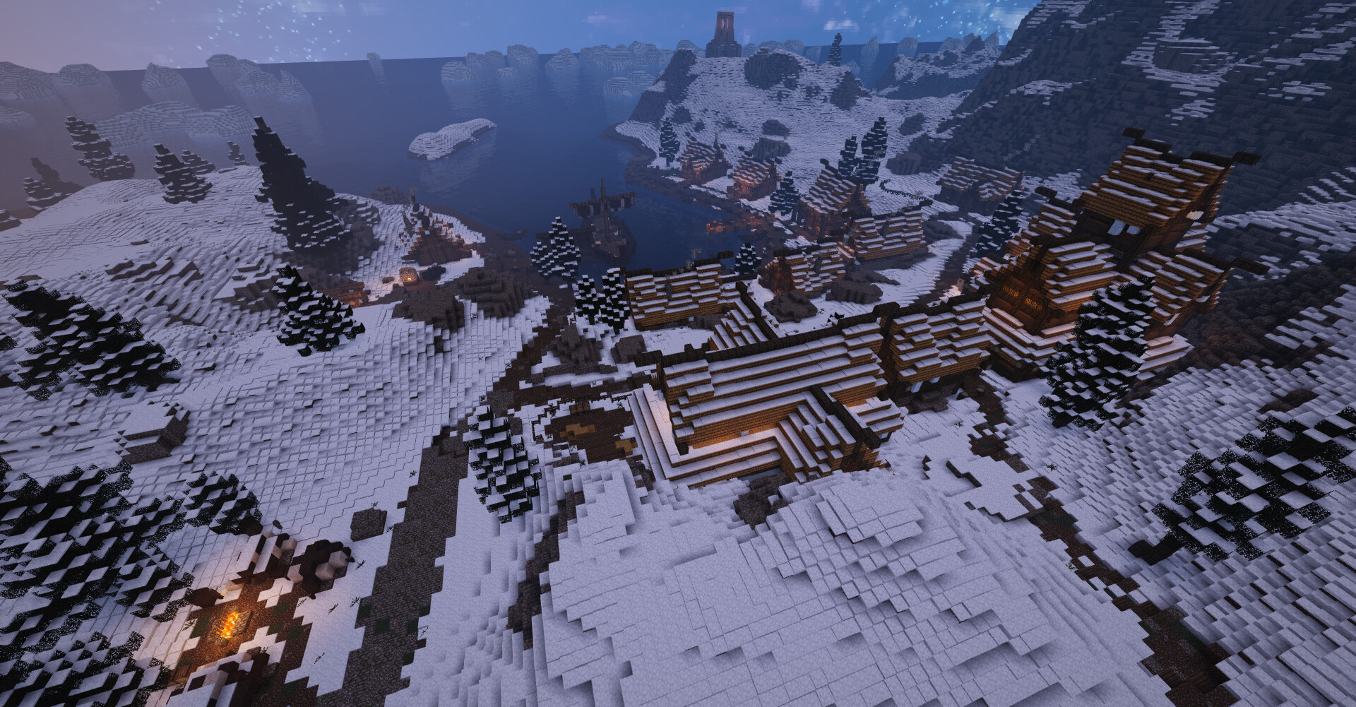 Dawnstar, capitale of the Pale (Skyrim TES) Minecraft Map