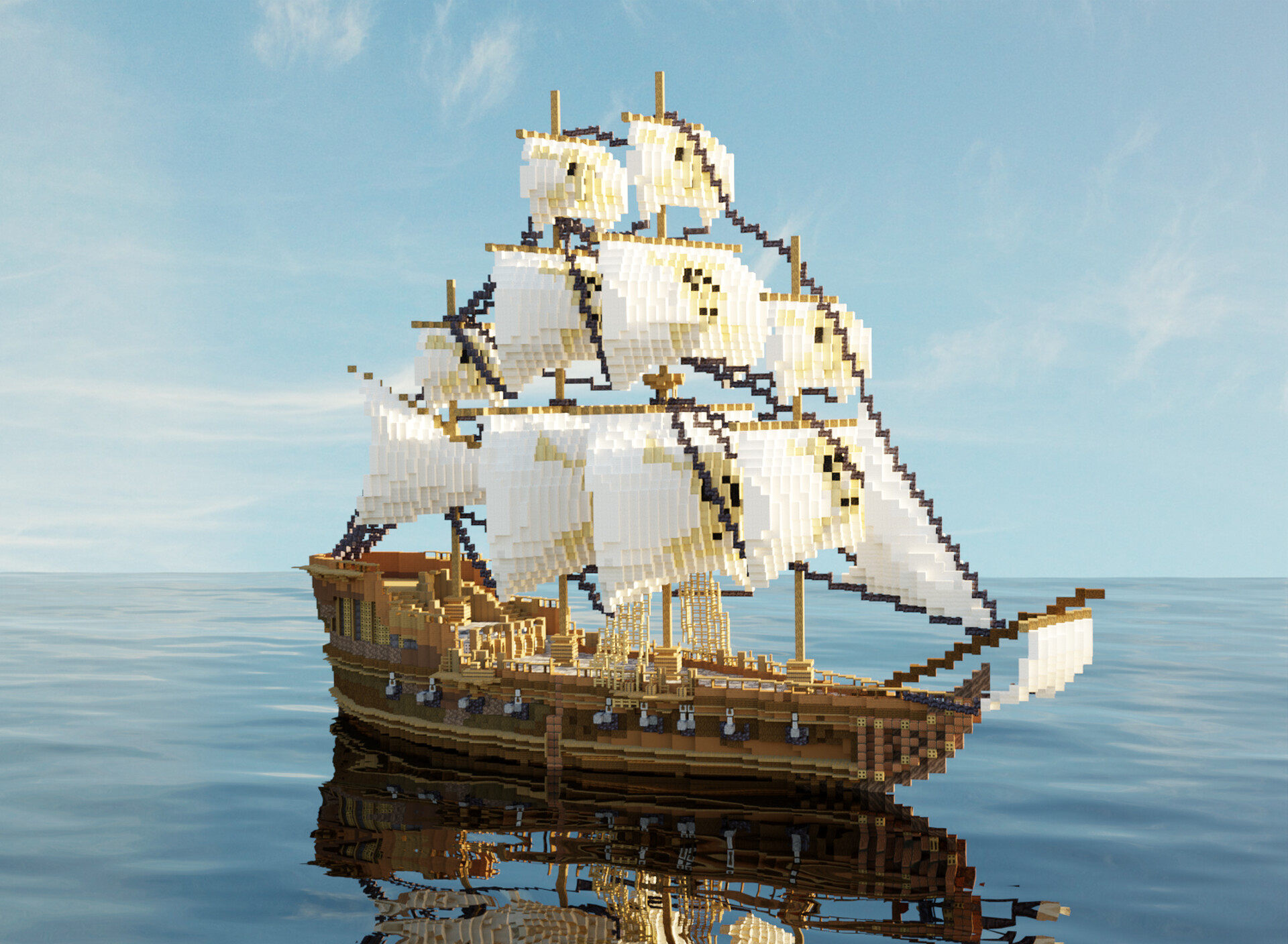 Fleet of Ships Minecraft Map