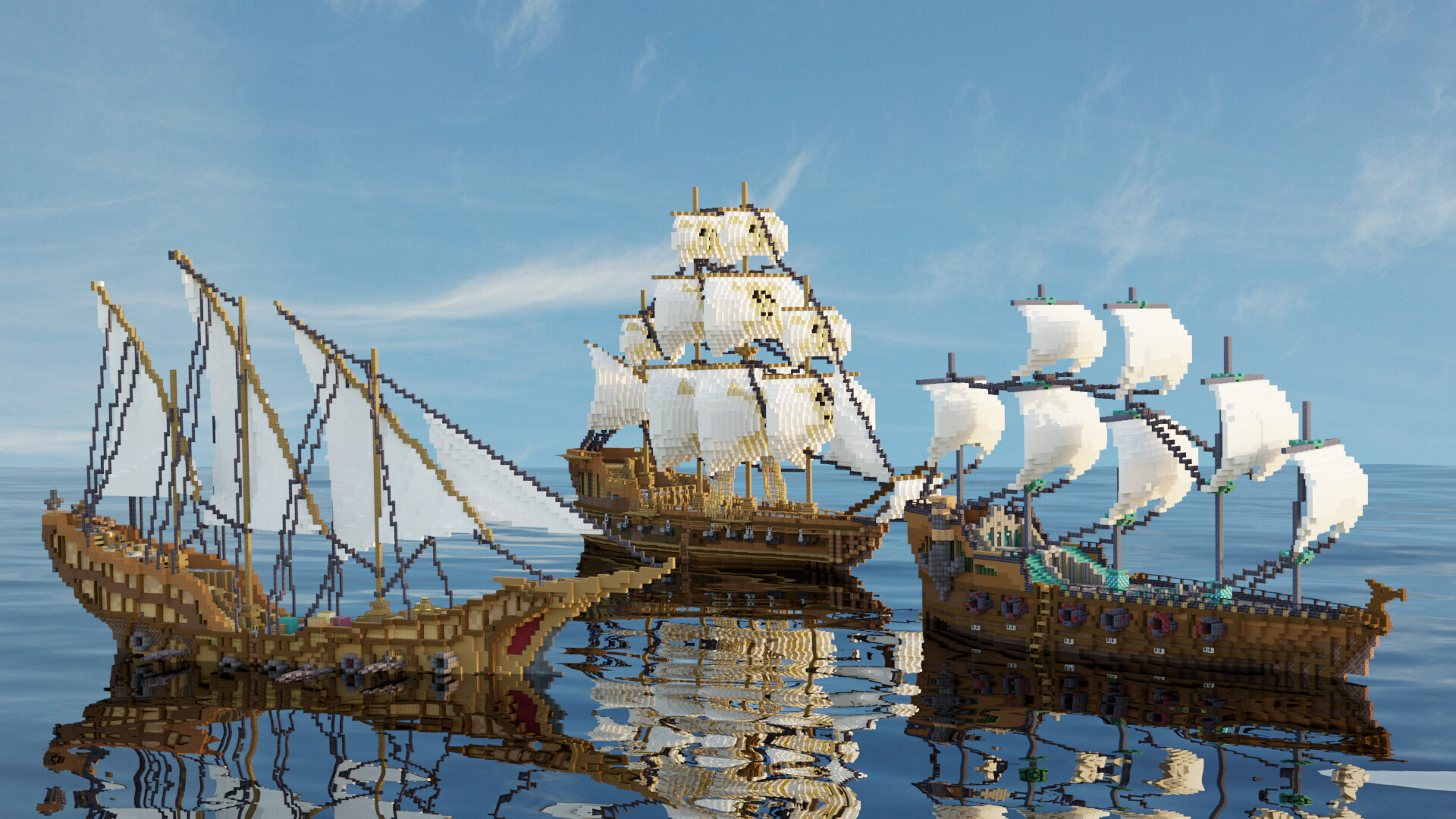 Fleet of Ships Minecraft Map