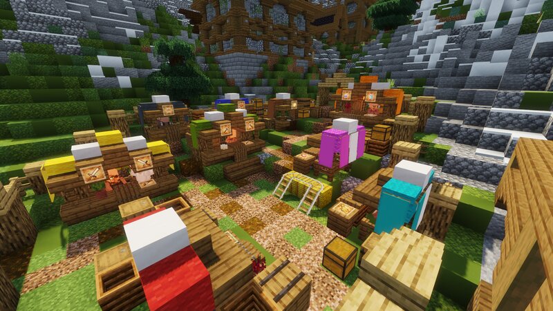 Medieval Mountain Village/City Minecraft Map