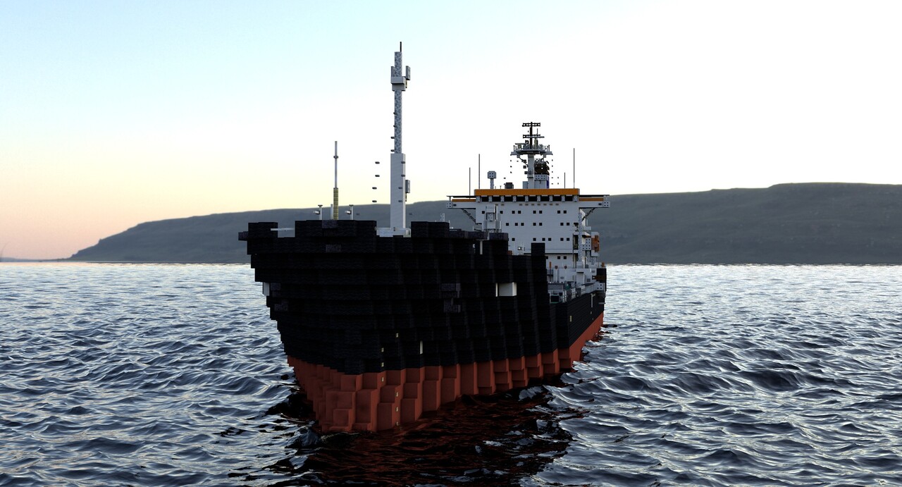 Akti A oil tanker | Project/Проект 15967 [1:1] Minecraft Map