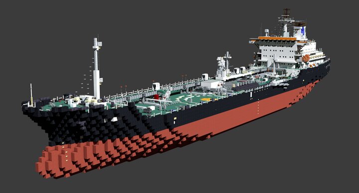 Akti A oil tanker | Project/Проект 15967 [1:1] Minecraft Map