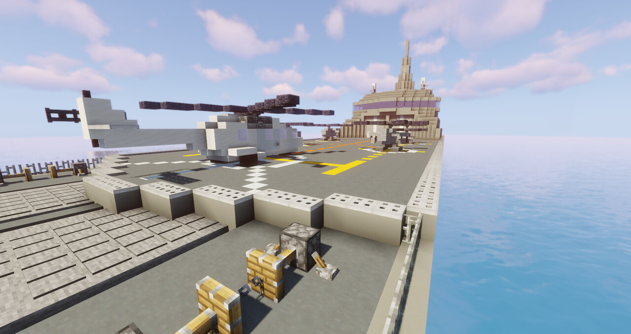 UAV Carrier (fictionnal) [1:1 scale] Minecraft Map