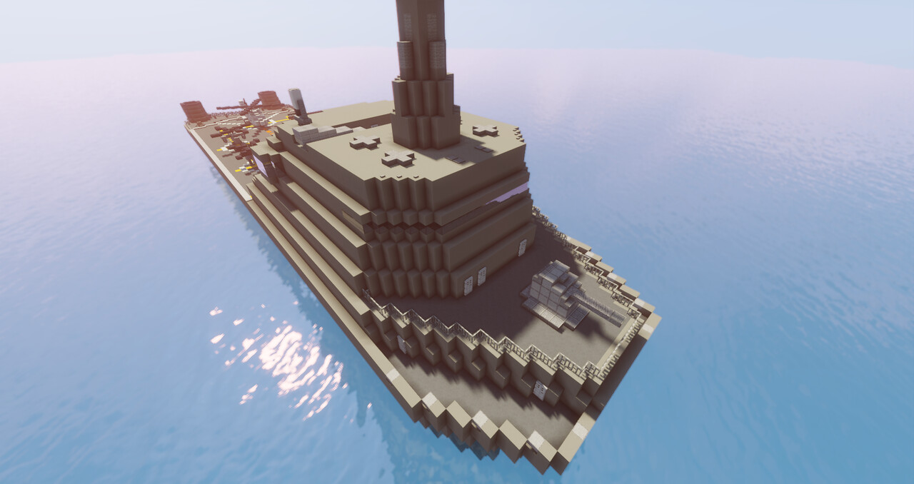 UAV Carrier (fictionnal) [1:1 scale] Minecraft Map