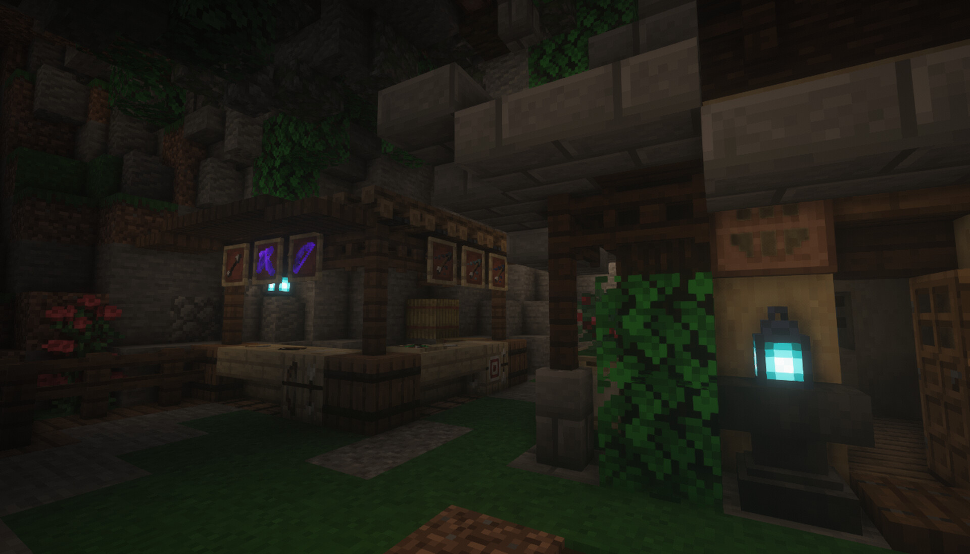 Fletcher Cave Shop Build Idea - [Japanese Theme] Minecraft Map