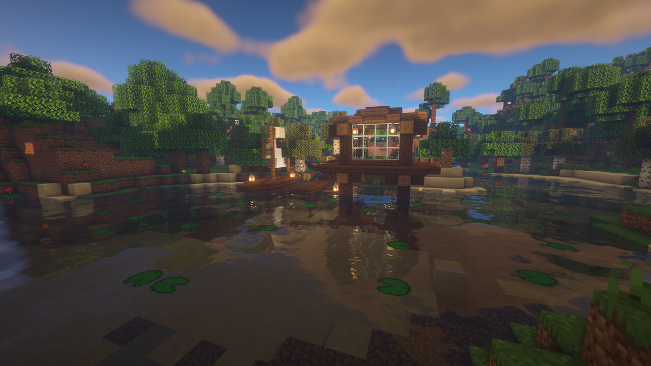 Small house on river RTX ON Minecraft Map