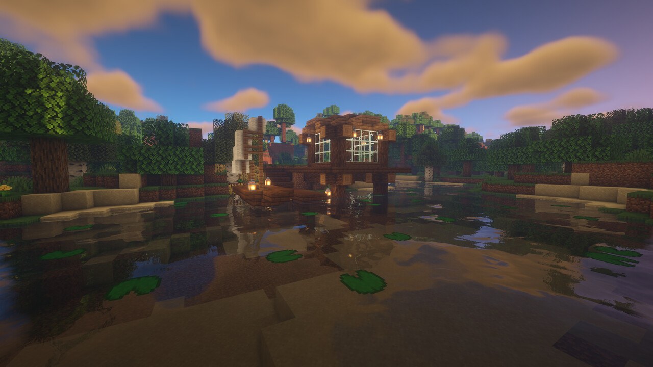 Small house on river RTX ON Minecraft Map