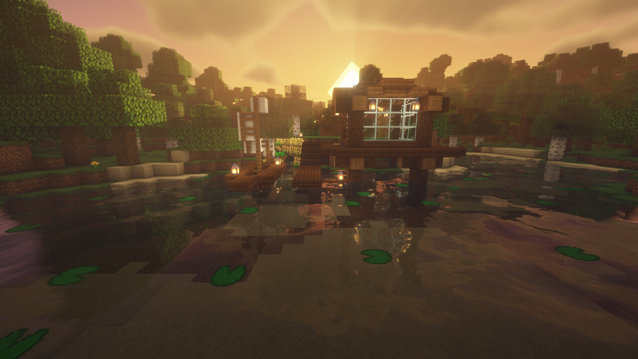 Small house on river RTX ON Minecraft Map