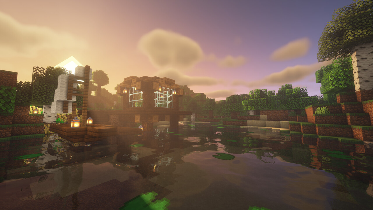 Small house on river RTX ON Minecraft Map