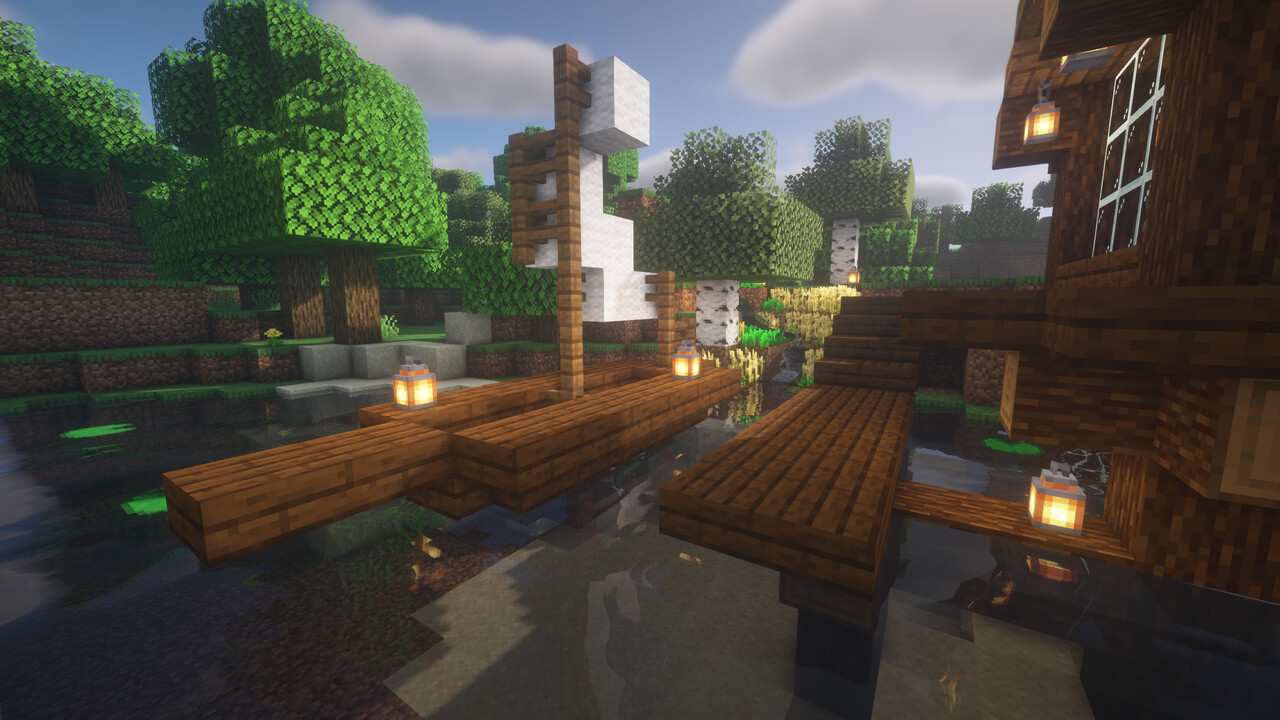 Small house on river RTX ON Minecraft Map