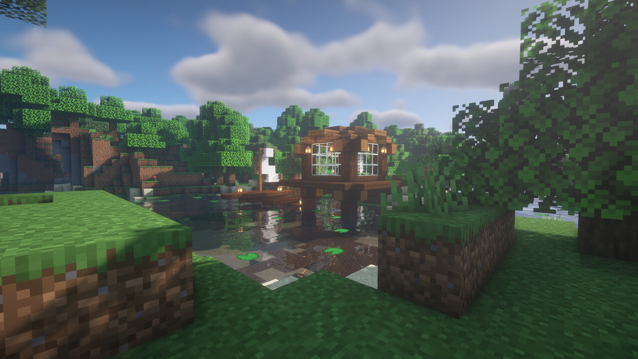 Small house on river RTX ON Minecraft Map