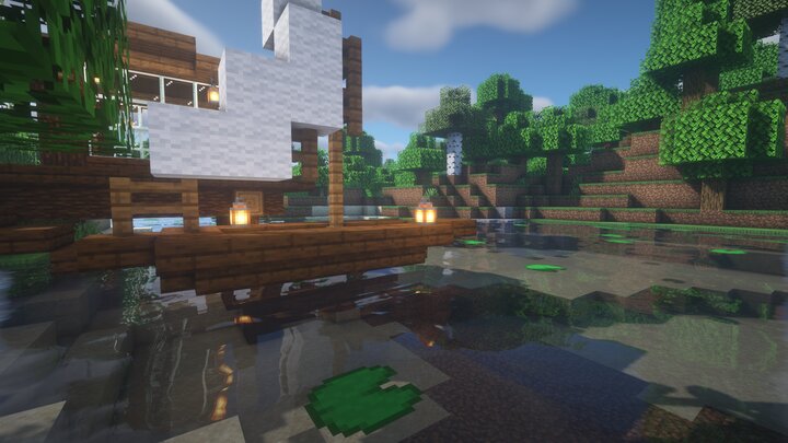Small house on river RTX ON Minecraft Map
