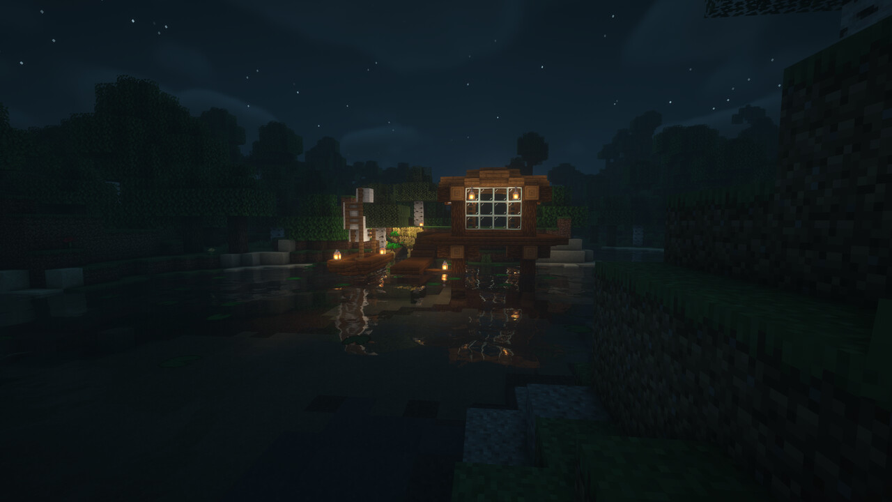 Small house on river RTX ON Minecraft Map