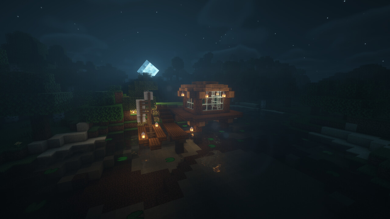 Small house on river RTX ON Minecraft Map