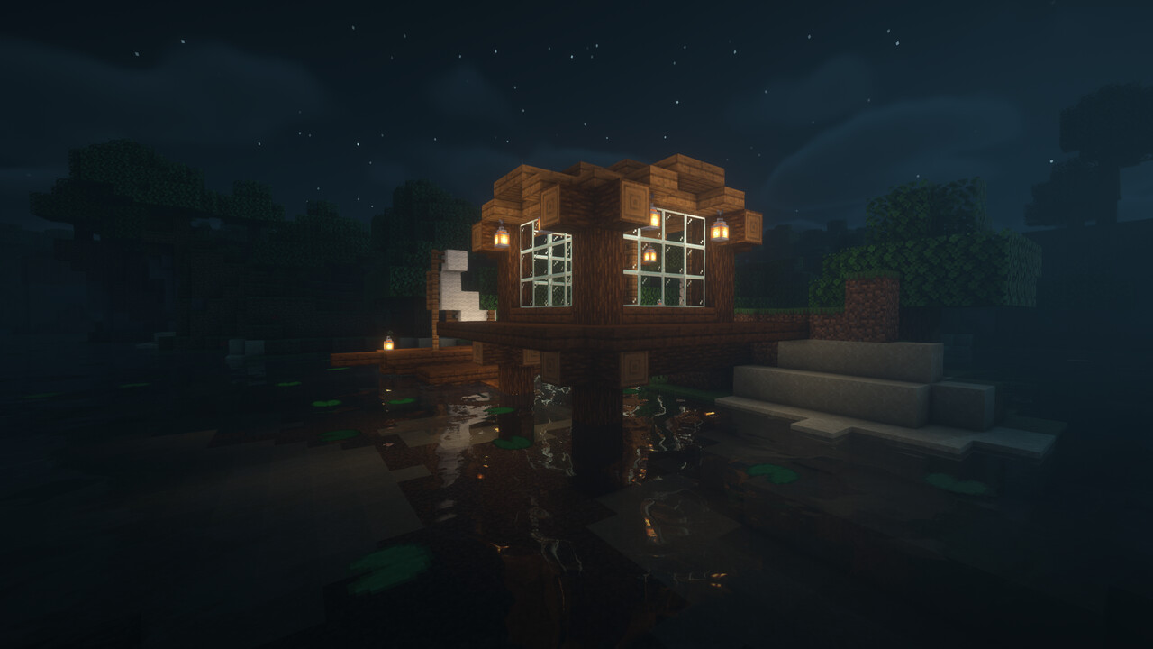 Small house on river RTX ON Minecraft Map