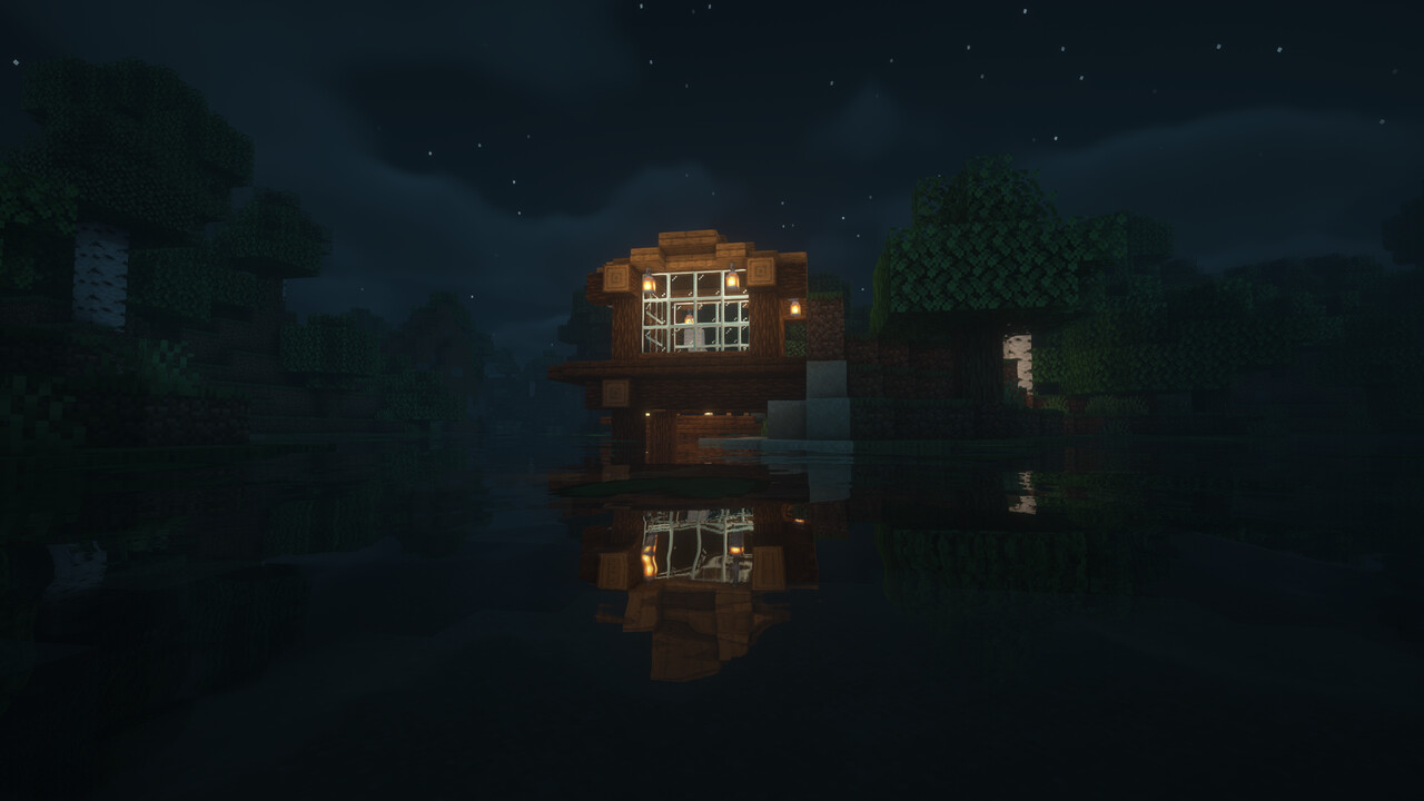 Small house on river RTX ON Minecraft Map