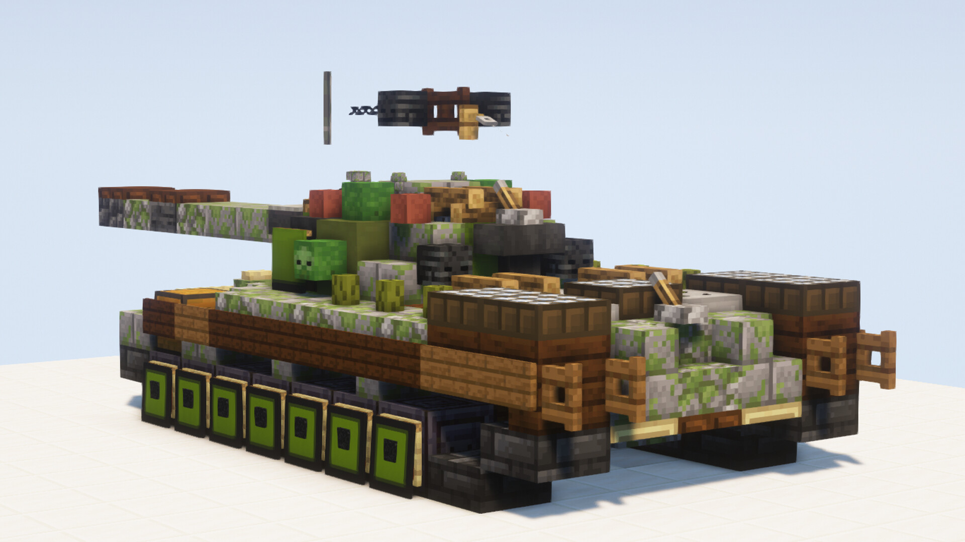 T-10M, T-10 & IS-5 heavy tanks - 1.5:1 scale Minecraft Map
