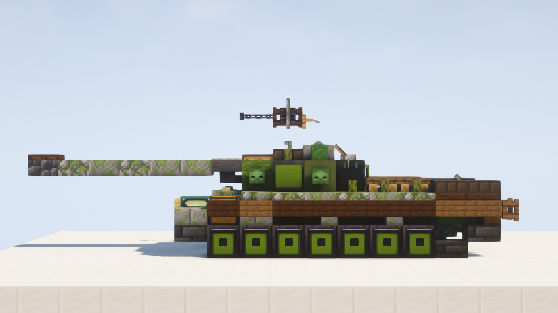 T-10M, T-10 & IS-5 heavy tanks - 1.5:1 scale Minecraft Map