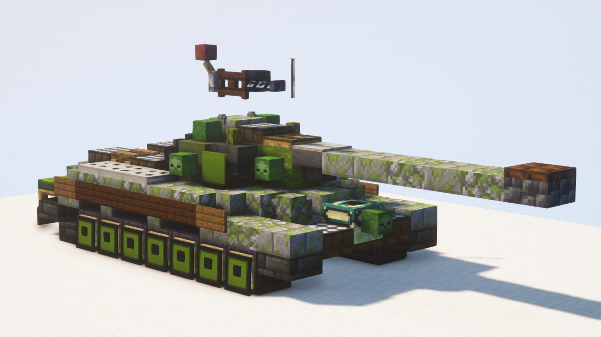T-10M, T-10 & IS-5 heavy tanks - 1.5:1 scale Minecraft Map