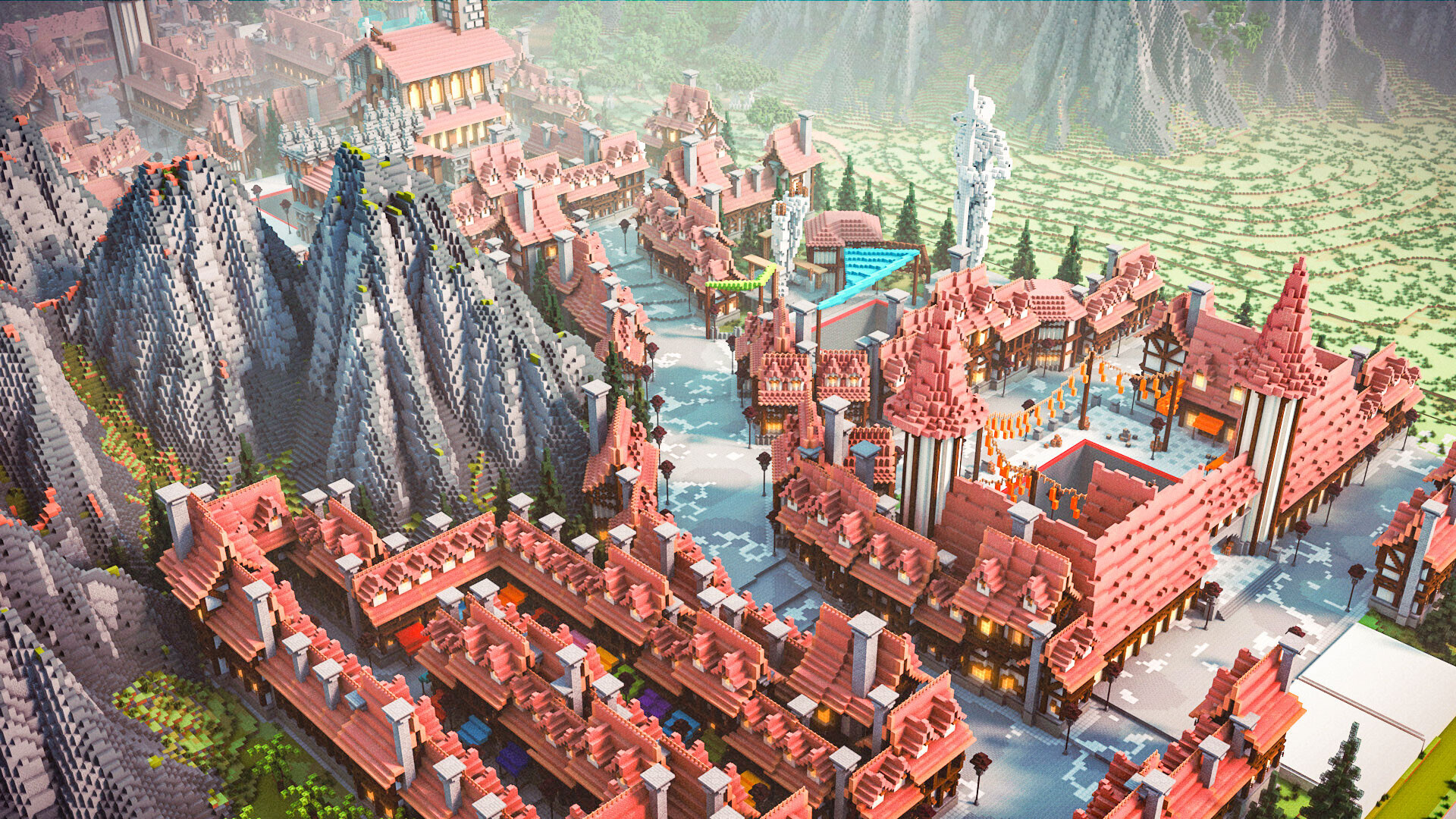 Myst City - 1000x1000 Mining Map for a Minecraft Server with 3 ...
