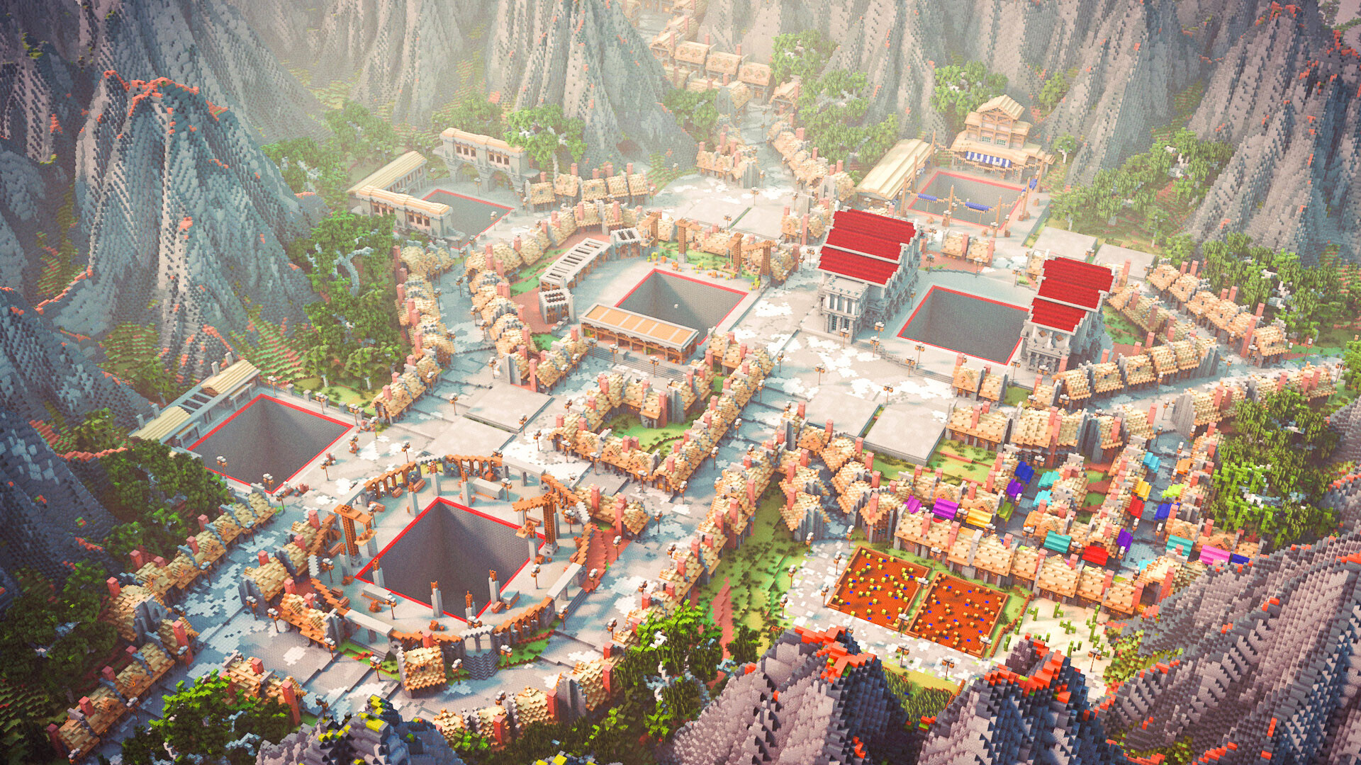 Myst City - 1000x1000 Mining Map for a Minecraft Server with 3 ...