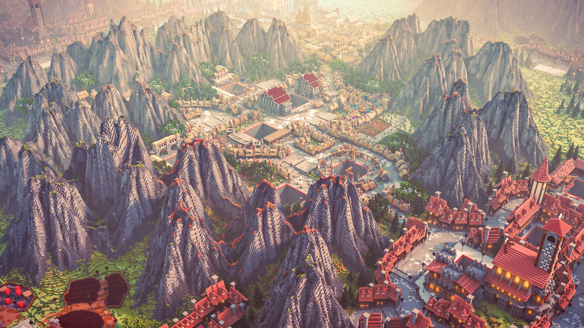 Myst City - 1000x1000 Mining Map for a Minecraft Server with 3 ...