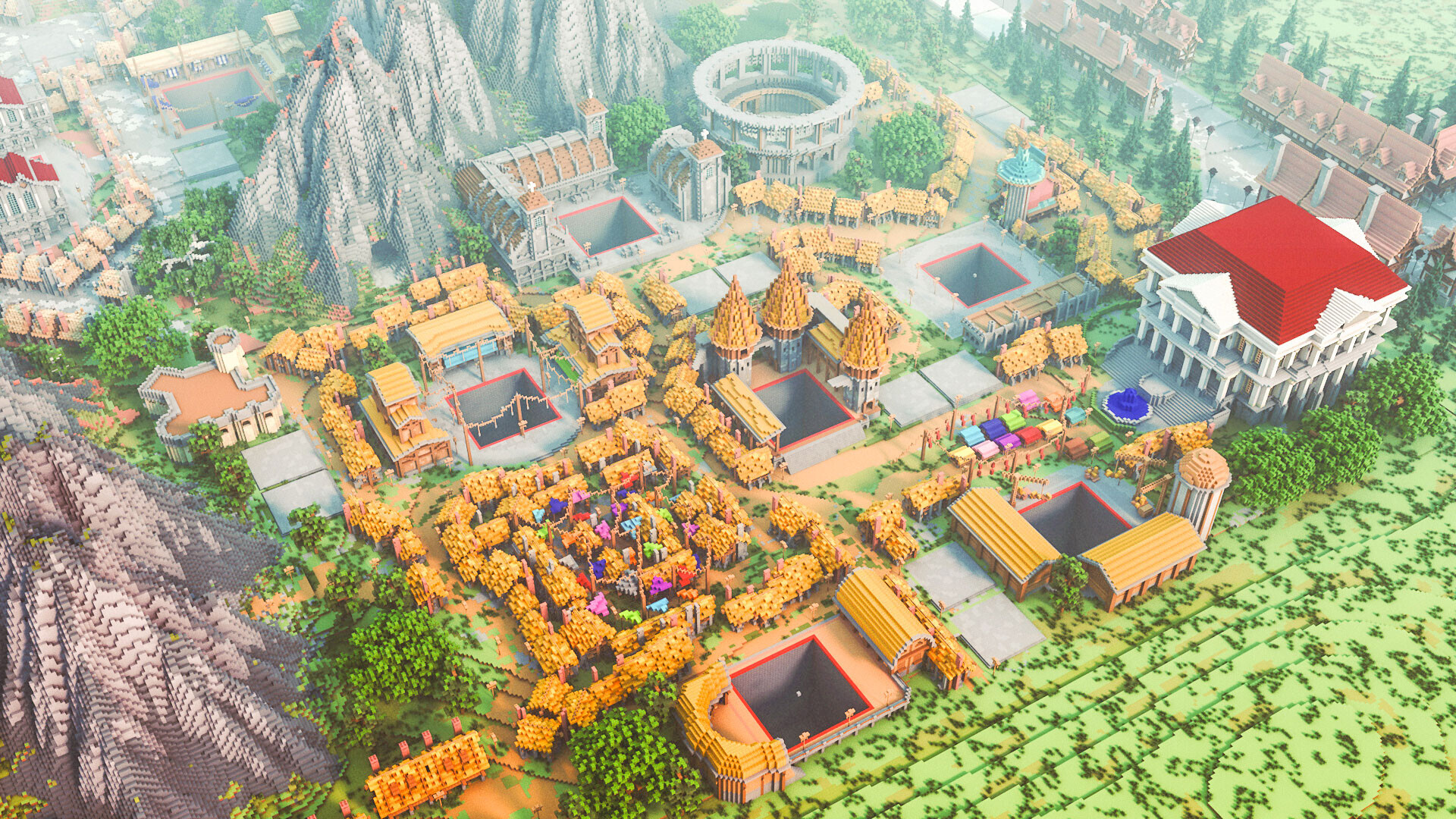 Myst City - 1000x1000 Mining Map for a Minecraft Server with 3 ...