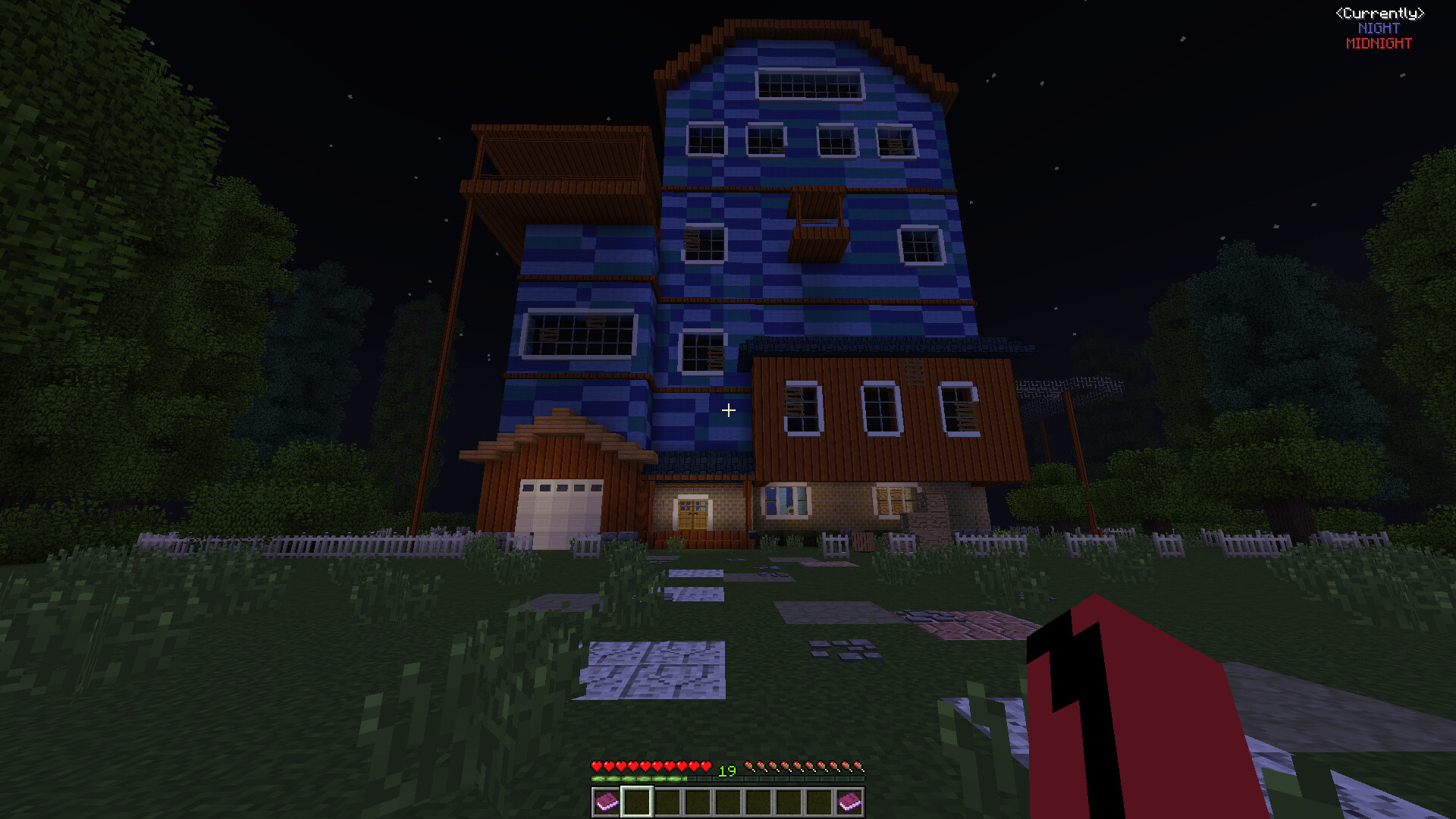 Hello Neighbor Alpha 1 in Forest Remake Minecraft Map