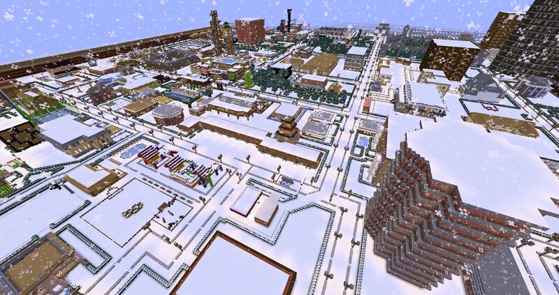 CITY Snow Version 2.8 Finale Minecraft Map